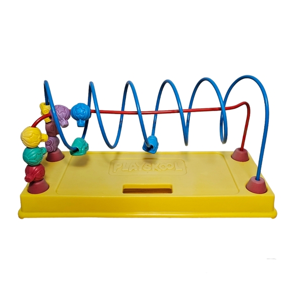 Playskool | Toys | Vintage 989 Playskool Busy Beads Maze Activity ...
